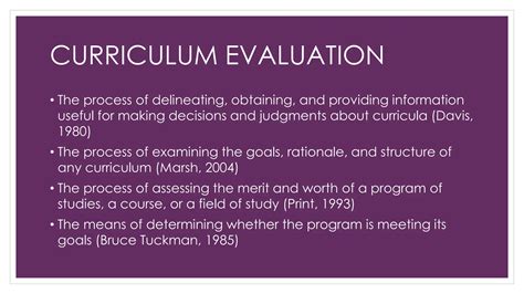 Curriculum Evaluationchapter 6pptx