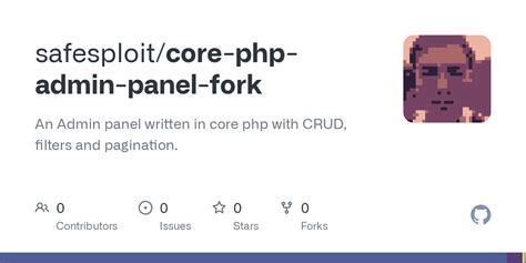 Github Safesploit Core Php Admin Panel Fork An Admin Panel Written In Core Php With Crud