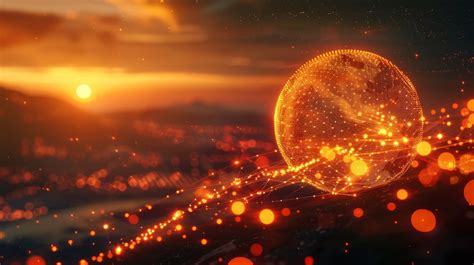 Connected To A Globe The Network Represents Globalization And