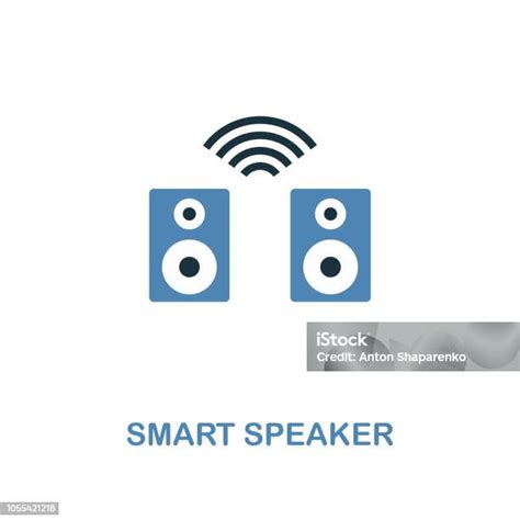 두 가지 색상 디자인에 있는 스피커 아이콘을 스마트 스마트 장치 아이콘 컬렉션에서 프리미엄 스타일입니다 Ui입니다 스마트 스피커 아이콘의 그림입니다 웹 디자인 애플 리 케이