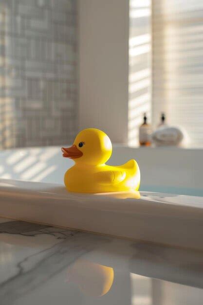 Premium Photo Relaxing Lazy Day With Rubber Duck