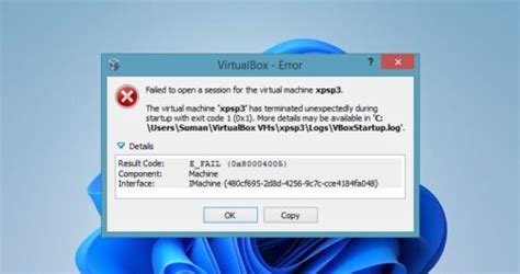 Virtual Machine Has Terminated Unexpectedly During Startup Fix