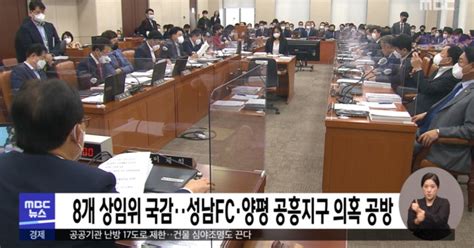 8개 상임위 국감성남fc·양평 공흥지구 의혹 공방