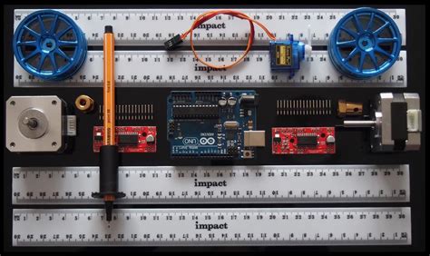 Arduino Uno Driven Plotter Uses Rulers For Arms Arduino Blog