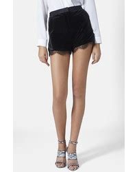 Black Velvet Shorts For Women Lookastic