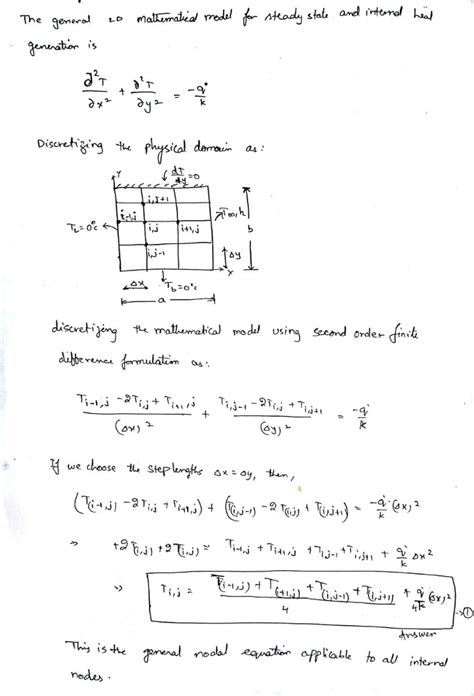 Solved Consider The 2 D Steady State Rectangular Region 0 ≤ X ≤ A 0