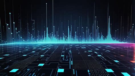 A Symphony Of Light And Data Visualization Premium Ai Generated Image