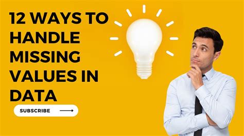 12 Ways To Handle Missing Values In Data Youtube
