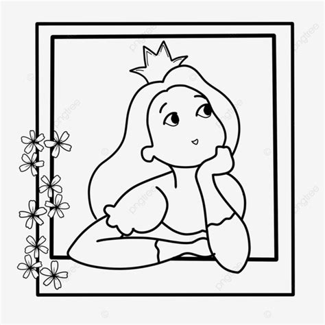 Gambar Lukisan Seorang Puteri Mewarnai Comel Lukisan Cincin Lukisan Puteri Lukisan Warna Png