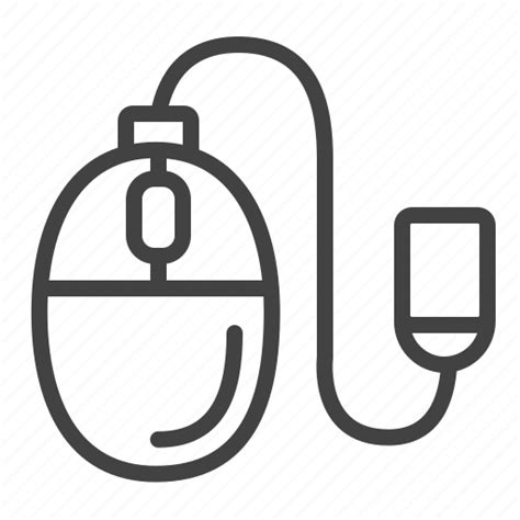 Computer Device Mouse Wire Icon