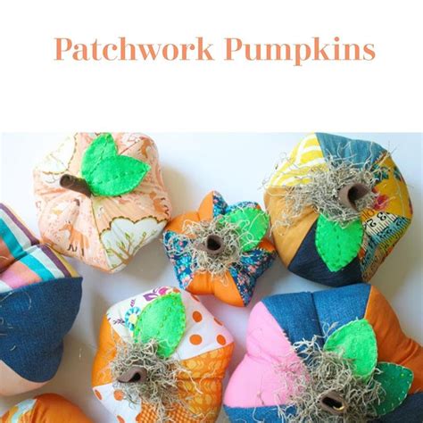 Patchwork Pumpkins Kit Pattern With Templates In Project Bag