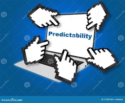 Predictability Business Concept Stock Illustration Illustration Of