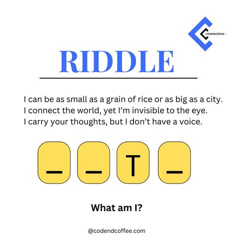 Techriddle Guesswhatiam Brainteaser Mysterysolved Techquiz Thinksmart Riddletime
