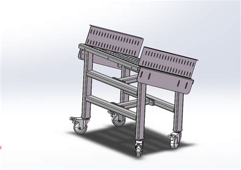斜坡式流水线框架模组solidworks 2018模型图纸下载 懒石网 斜坡式流水线框架模组solidworks 2018模型图纸下载 懒石网