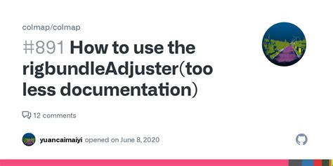 How To Use The Rigbundleadjustertoo Less Documentation · Issue 891