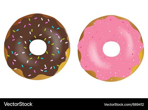 Tasty Donuts Royalty Free Vector Image Vectorstock