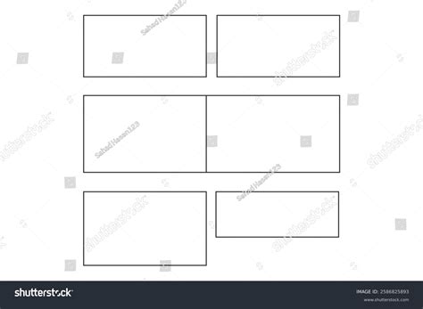 Comic Shape Template Stock Vector Royalty Free 2586825893 Shutterstock