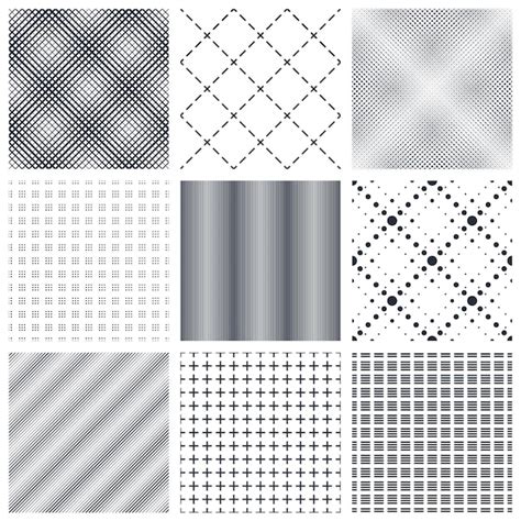 Premium Vector Geometric Seamless Patterns Set Abstract Minimalistic And Simple Lined And