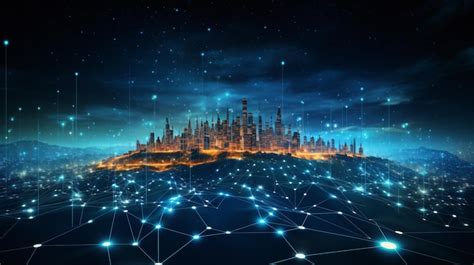 Premium Photo Digital Cyberspace And Data Network Connections