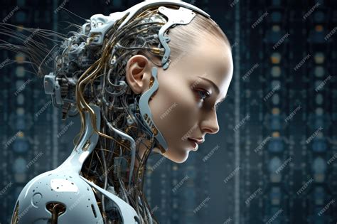 Premium Ai Image Artificial Intelligence Girl Robot Robot With The