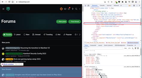 Serious Discussion Resuming The Transition To Manifest V3 Malwaretips Forums