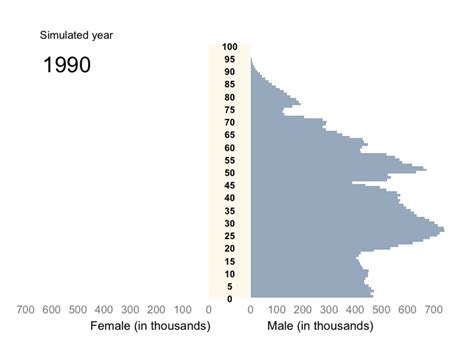 Create Elegant Animation Of Population Pyramids With Ggplot2 And Gganimate By Bo Yuan Phd