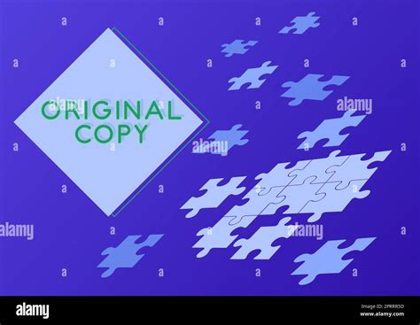 Text Caption Presenting Original Copy Business Concept Main Script Unprinted Branded Patented