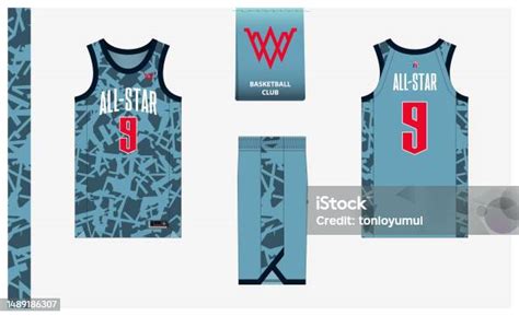 스포츠 클럽을 위한 농구 유니폼 모형 템플릿 디자인 농구 유니폼 앞면과 뒷면의 농구 반바지 농구 로고 디자인 0명에 대한 스톡 벡터 아트 및 기타 이미지 Istock