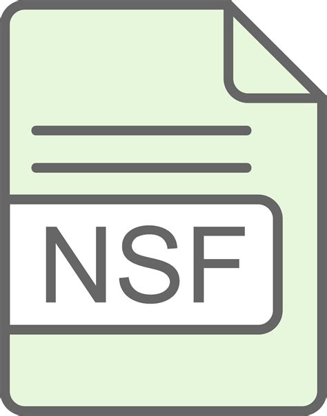 Nsf File Format Fillay Icon Design 43608595 Vector Art At Vecteezy