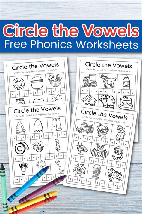 Free Printable Circle The Vowels Worksheet