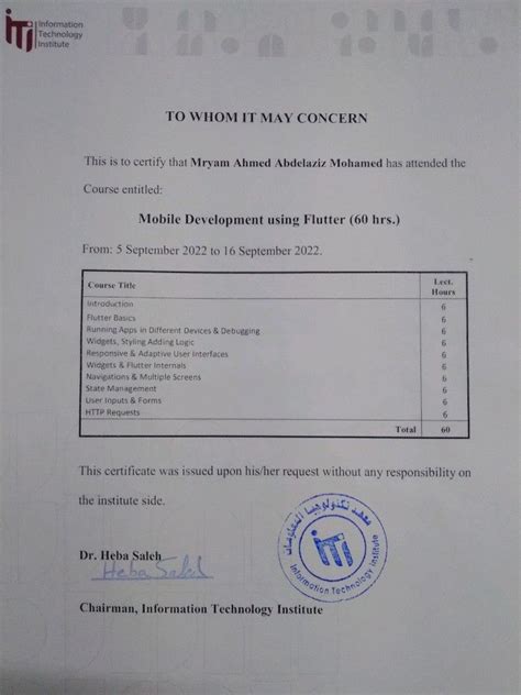 Mryam Ahmad On Linkedin Flutter Iti