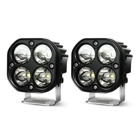 차량용 Led 작업등 바 노란색 안개등 4x4 오프로드 오토바이 트랙터 주행등 흰색 사각형 스포트라이트 12v 24 V 3 인치 Aliexpress