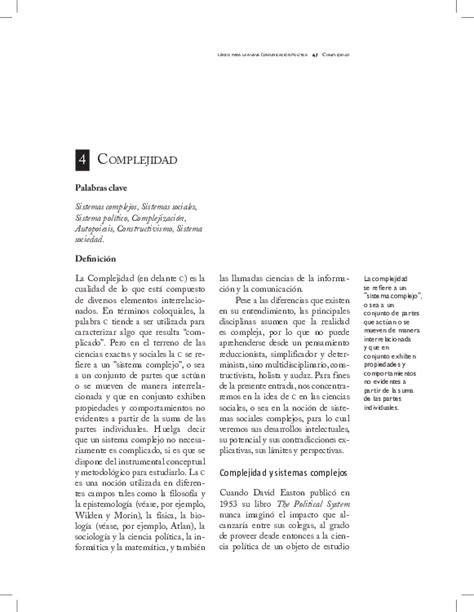 Pdf Complejidad