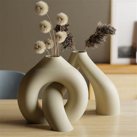 Interlocking Toroidal Vases A Minimalist Masterpiece Collecticraft