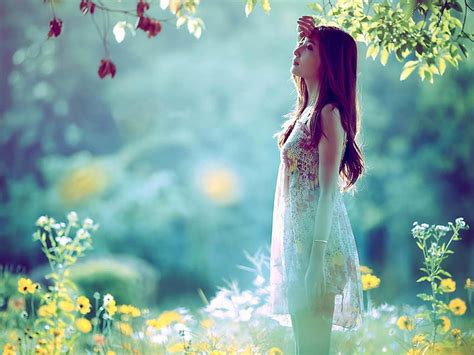 Wallpaper Girls Forest Hd