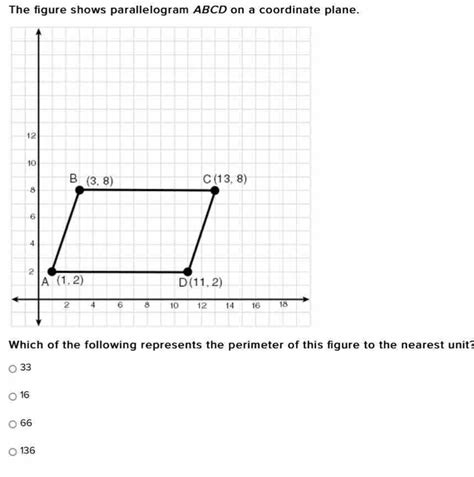The Figure Shows Parallelogram Abcd On A Coordinate Plane Which Of The Following Represen [math]