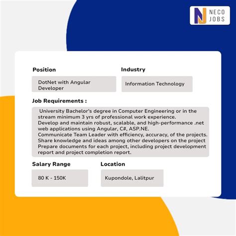 neco job on linkedin vacancy alert great opportunity for dotnet developers