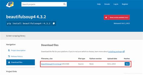 Python Beautifulsoup4下载安装的方法beautifulsoup4 本地安装 Csdn博客