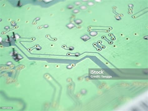 Komponen Elektronik Mikro Elemen Semikonduktor Dan Skema Mikro Closeup