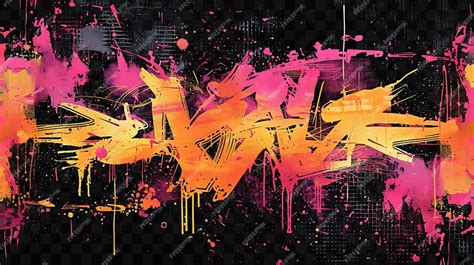 Premium Psd Glitch Graffiti With Distorted Text And Abstract Shapes