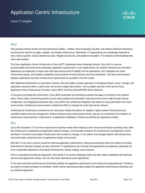 Application Centric Infrastructure Aci Pdf