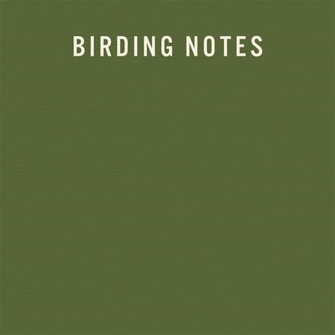 Birding Notes Logbook Everywear