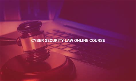 Cyber Security Law Online Course Alpha Academy
