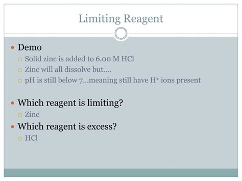 Ppt Limiting Reagents Powerpoint Presentation Free Download Id4308039