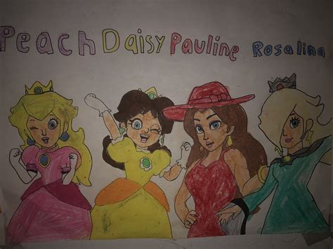 Peach Daisy Rosalina And Pauline Are Those Names By Maxamizerblake On