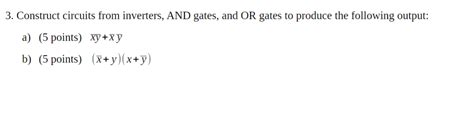 Solved Please Help And Show Workconstruct Circuits From