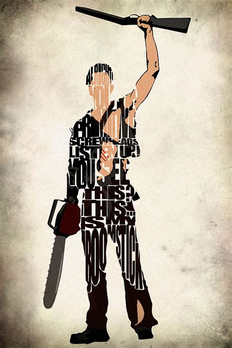The Evil Dead Bruce Campbell Digital Art By Inspirowl Design Pixels