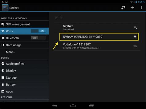Kehidupan Seorang Perantauan WiFi NVRAM WARNING ERR 0x10 Cara Penyelesaian