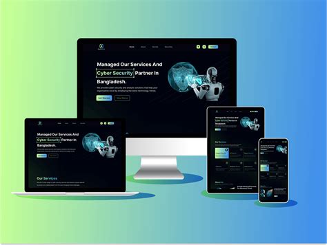 Cyber Security Website Landing Page UI UX On Behance