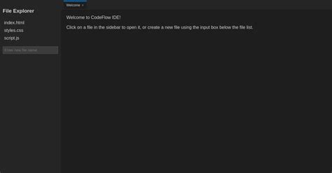 Codeflow Ide Dynamic Tab And File Creation